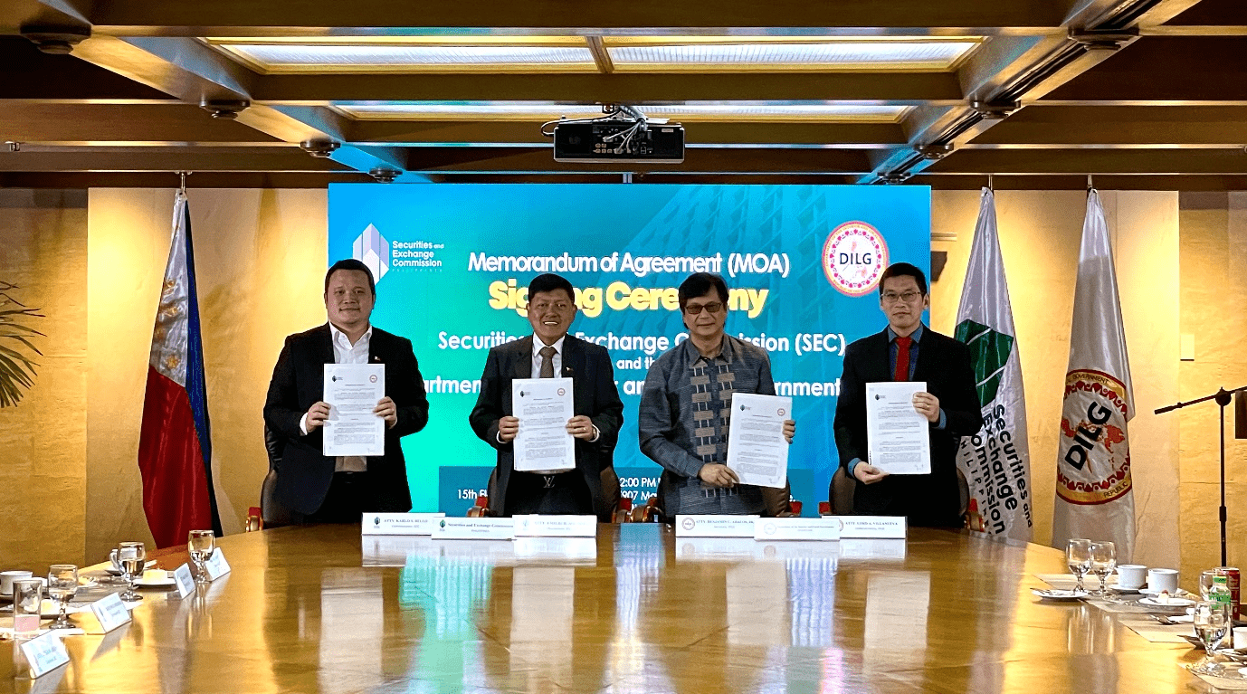 SEC, DILG forge ties to combat investment scams, promote financial literacy