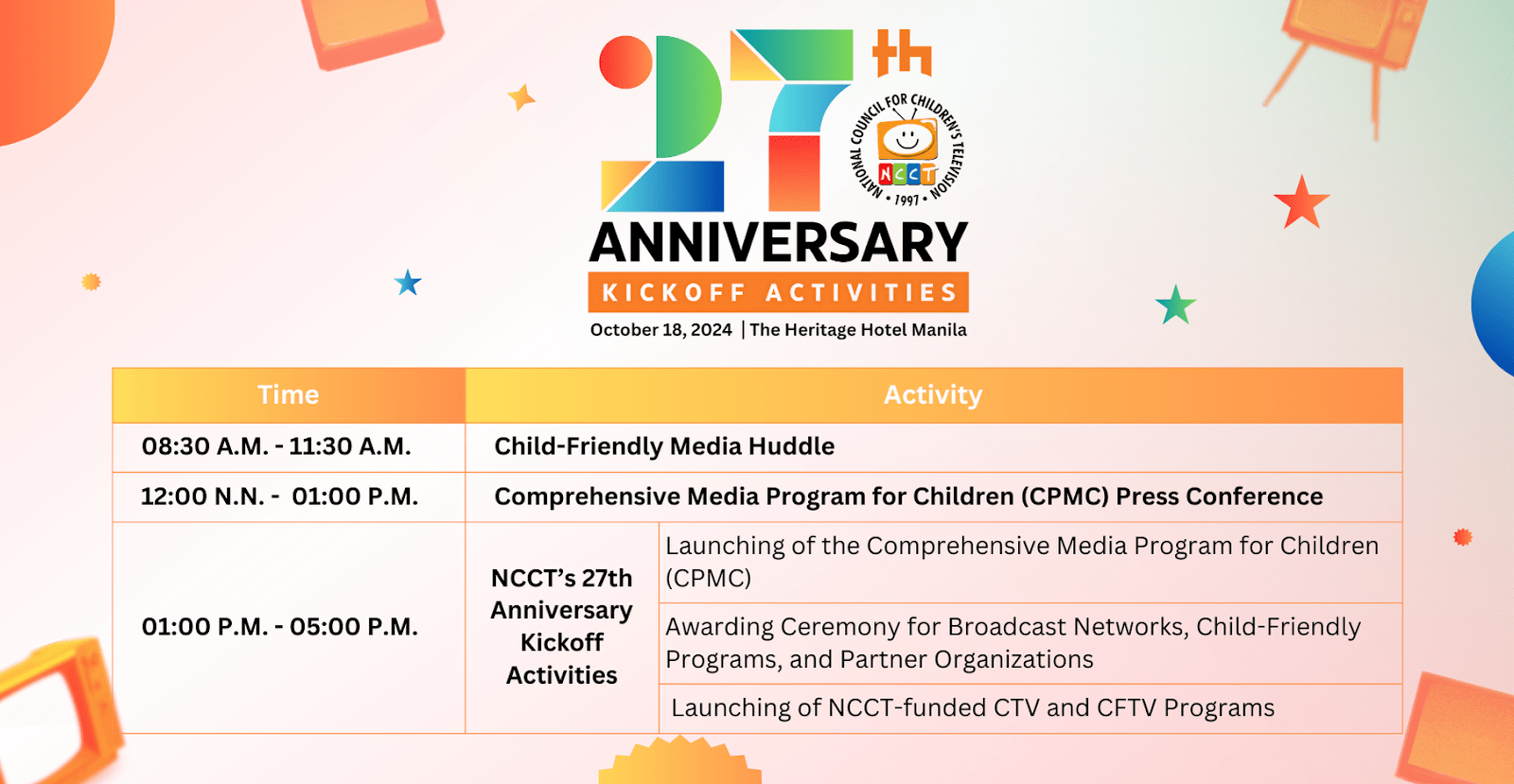 NCCT Launches the Comprehensive Media Program for Children in ...