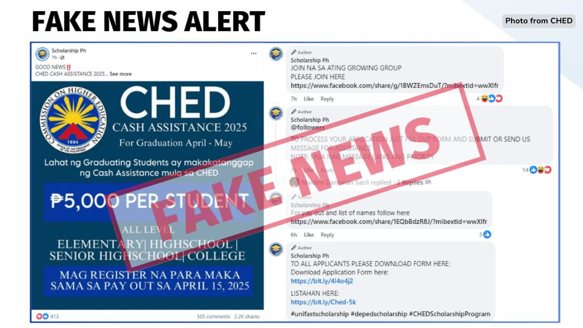 CHED, pinag-iingat ang publiko sa mga pekeng scholarship